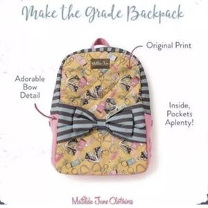 Matilda Jane | Accessories | Nwt Matilda Jane Make The Grade Backpack ...